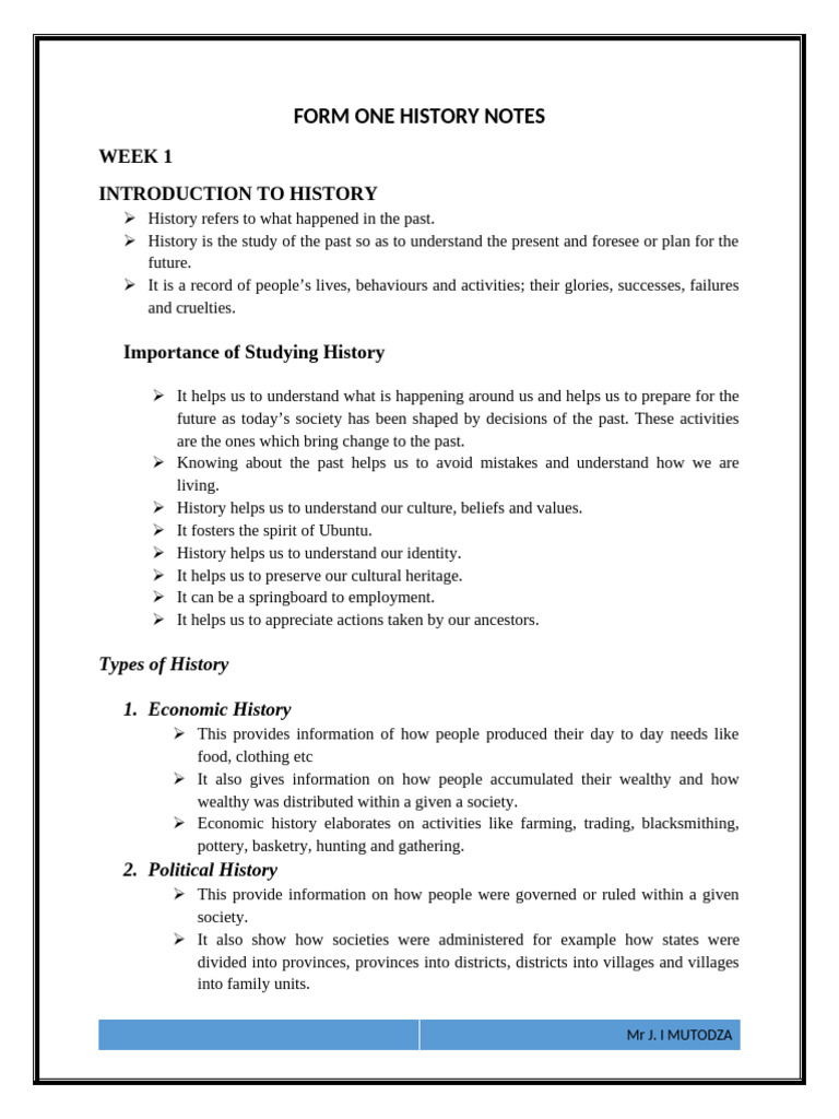 Form One Teacher's Notes | PDF | Ancient Egypt | Homo
