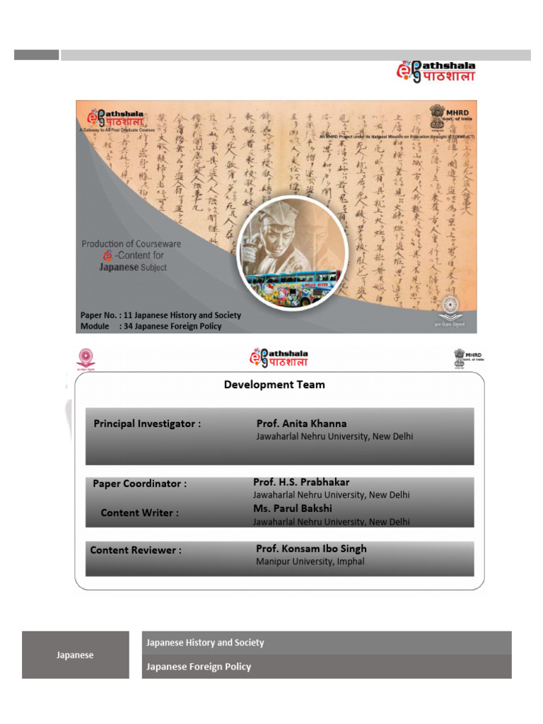 Japanese_Foreign_Policy | PDF | Empire Of Japan | Japan