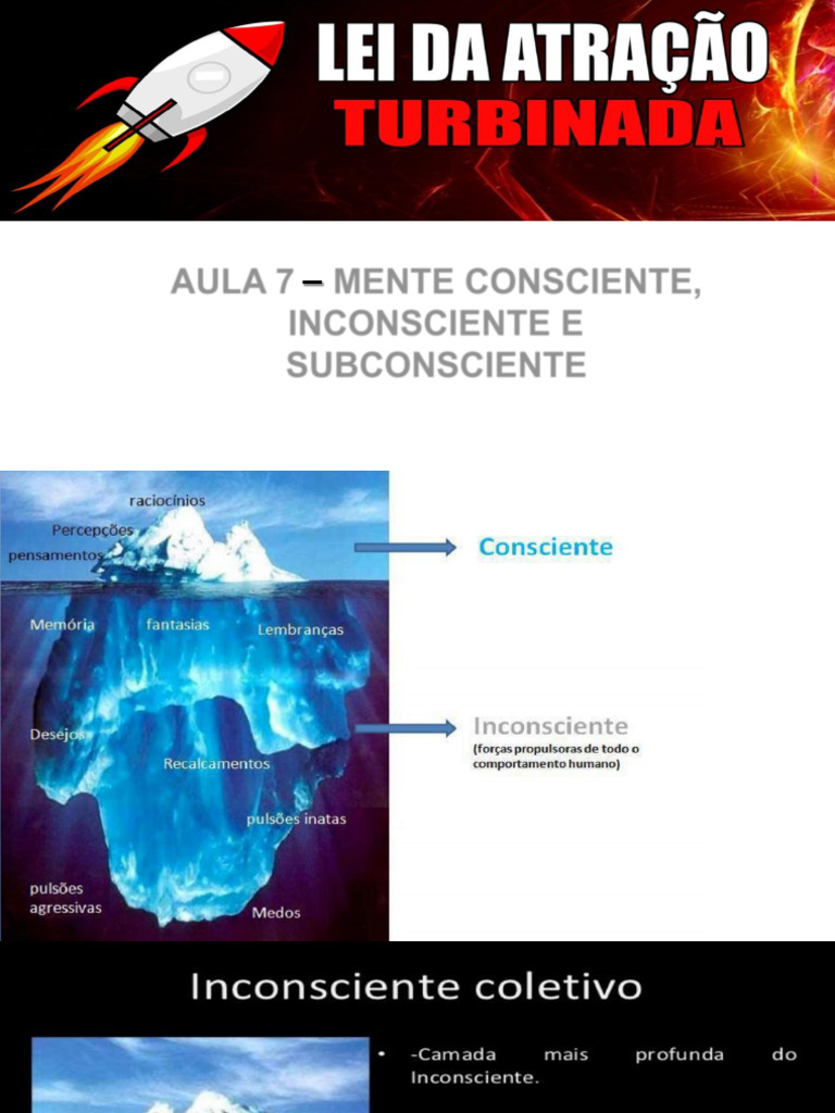 Aula 7 - Mente Consciente, Inconsciente e Subconsciente | PDF