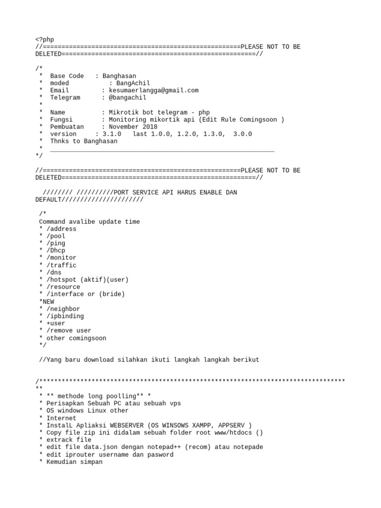 Mikrotik PHP | PDF | Computer Networking | Computer Science
