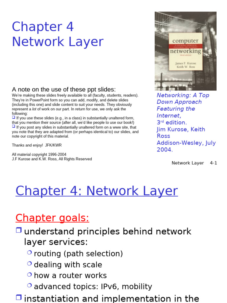 3rdEdition_Chapter4 | PDF | Internet Protocols | I Pv6