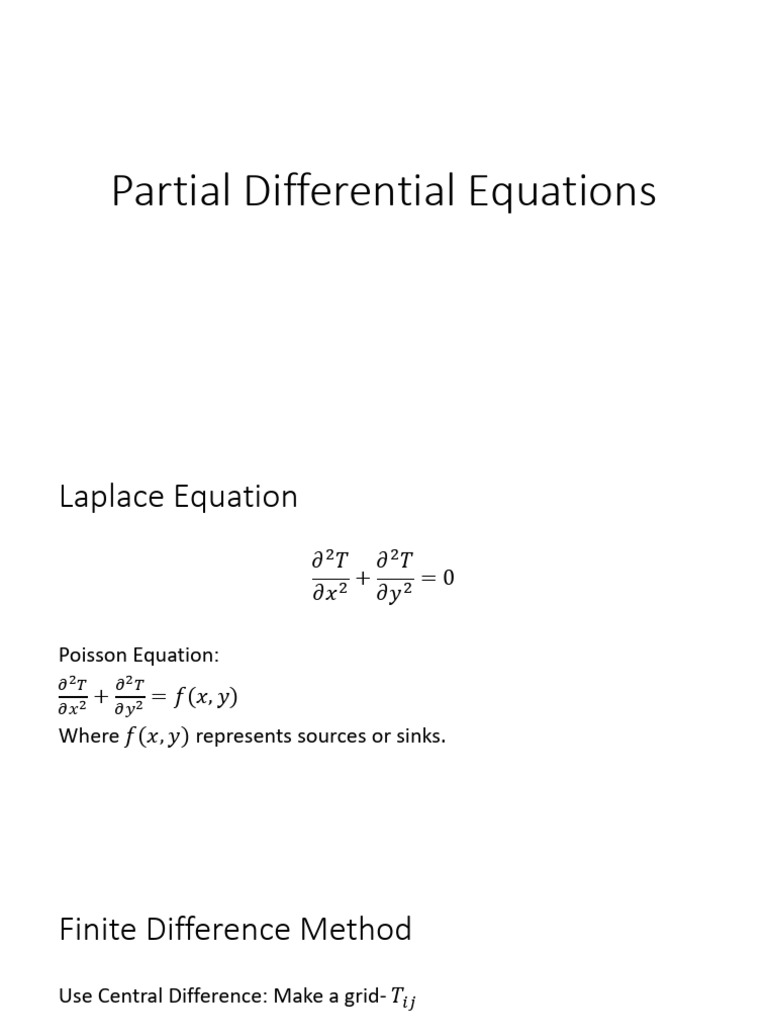 PDEs and Finite Difference Methods | PDF | Partial Differential Equation | Applied Mathematics