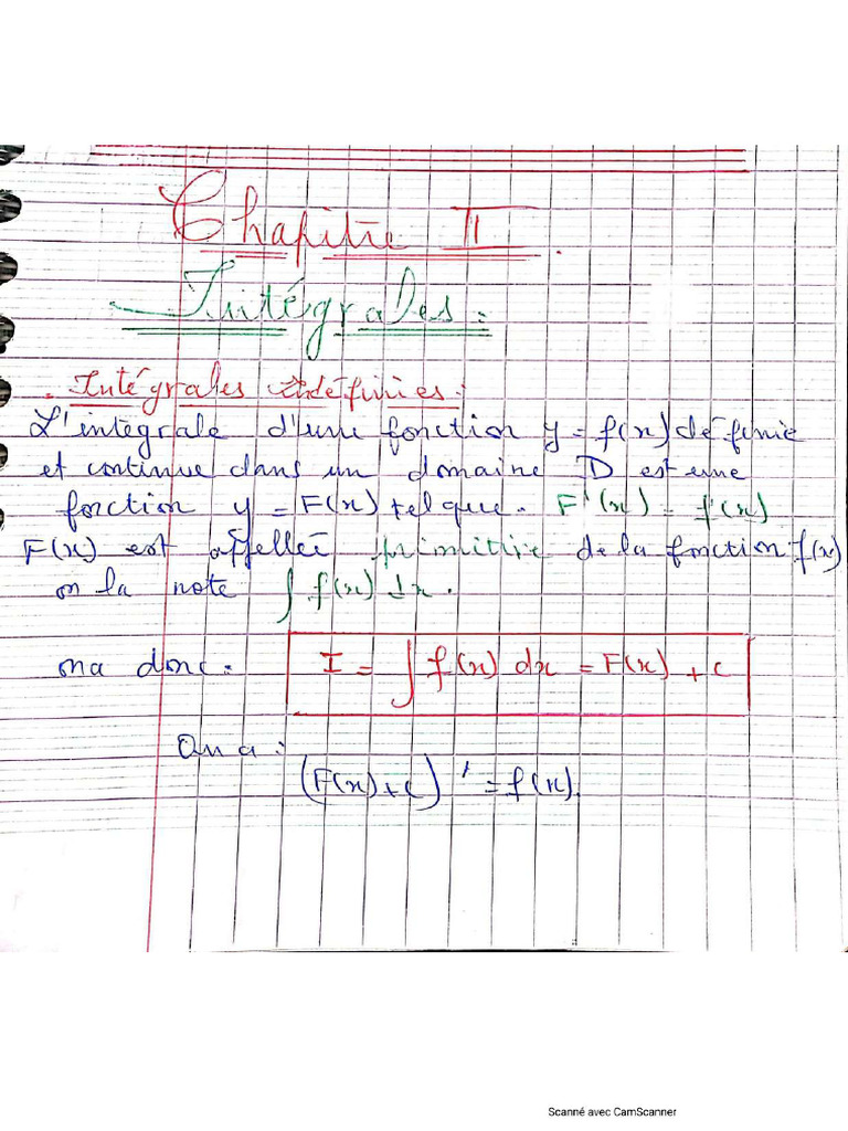 Cours Des Integrales Compressed-1 | PDF