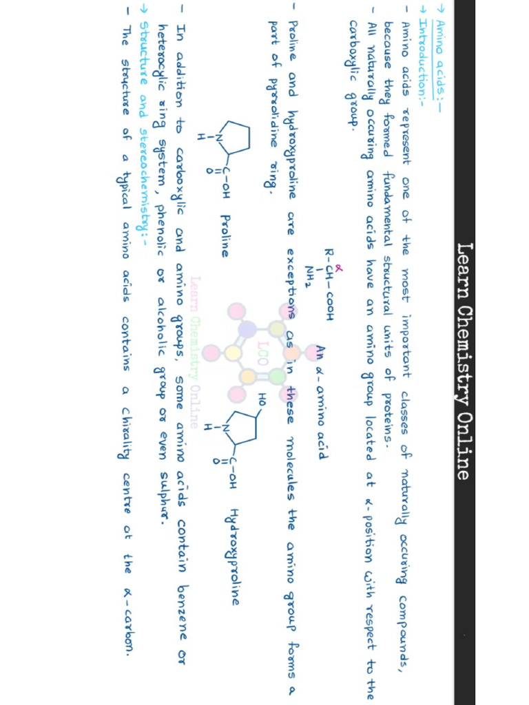 B.Sc. III Year Organic Amino acids introduction | PDF