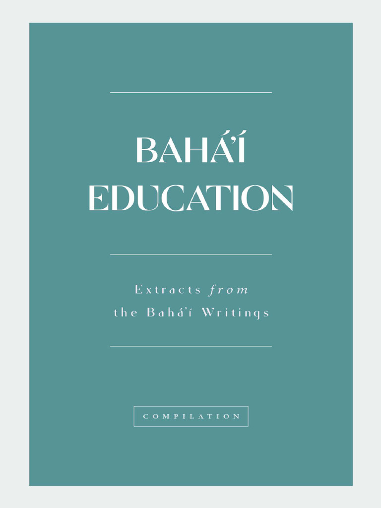 Baha'i Education | PDF