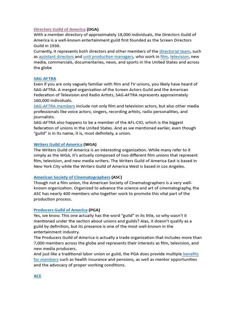 Unions and Guilds | PDF