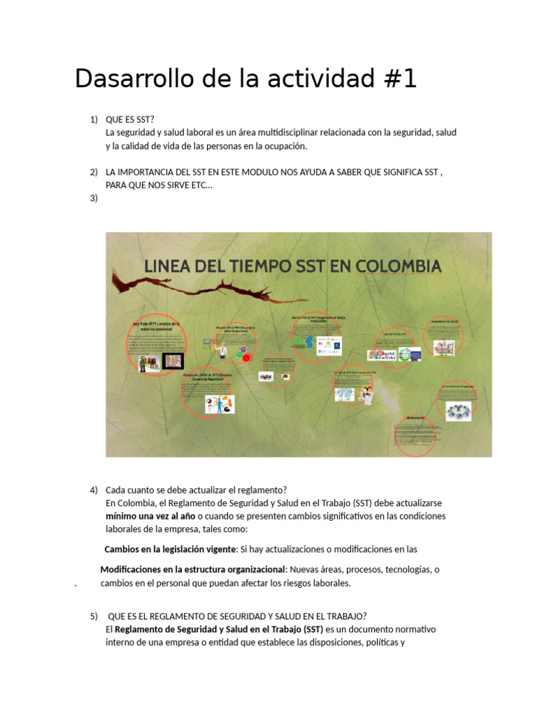 Dasarrollo de La Actividad Guia#1 | PDF | Valores | Derecho laboral