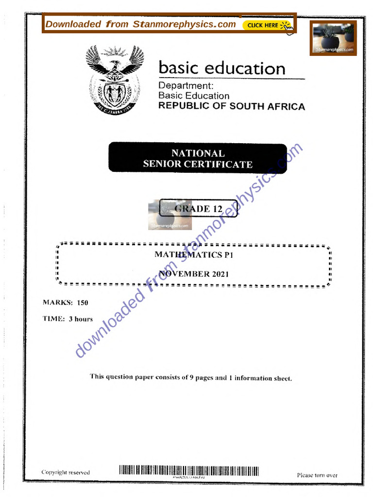 Maths-Grade-12-NSC-November-2021-P1-and-Memo | PDF