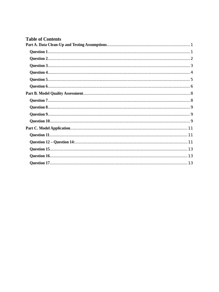 04.11. Assignment 1 Write-up | PDF | Coefficient Of Determination | Errors And Residuals