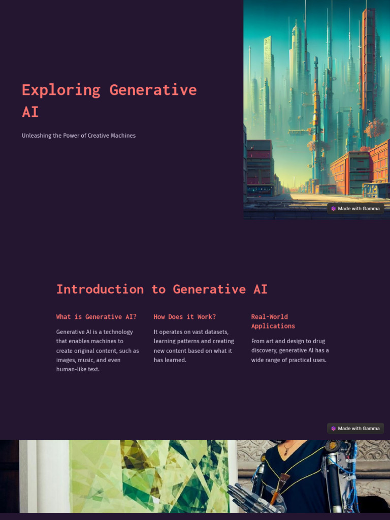 Exploring Generative AI | PDF | Artificial Intelligence | Intelligence ...