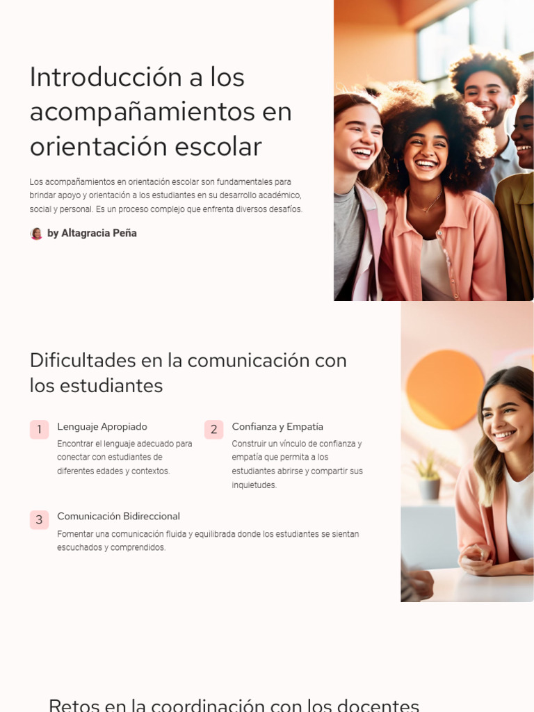 Introduccion A Los Acompanamientos en Orientacion Escolar | PDF | Toma de decisiones | Empatía