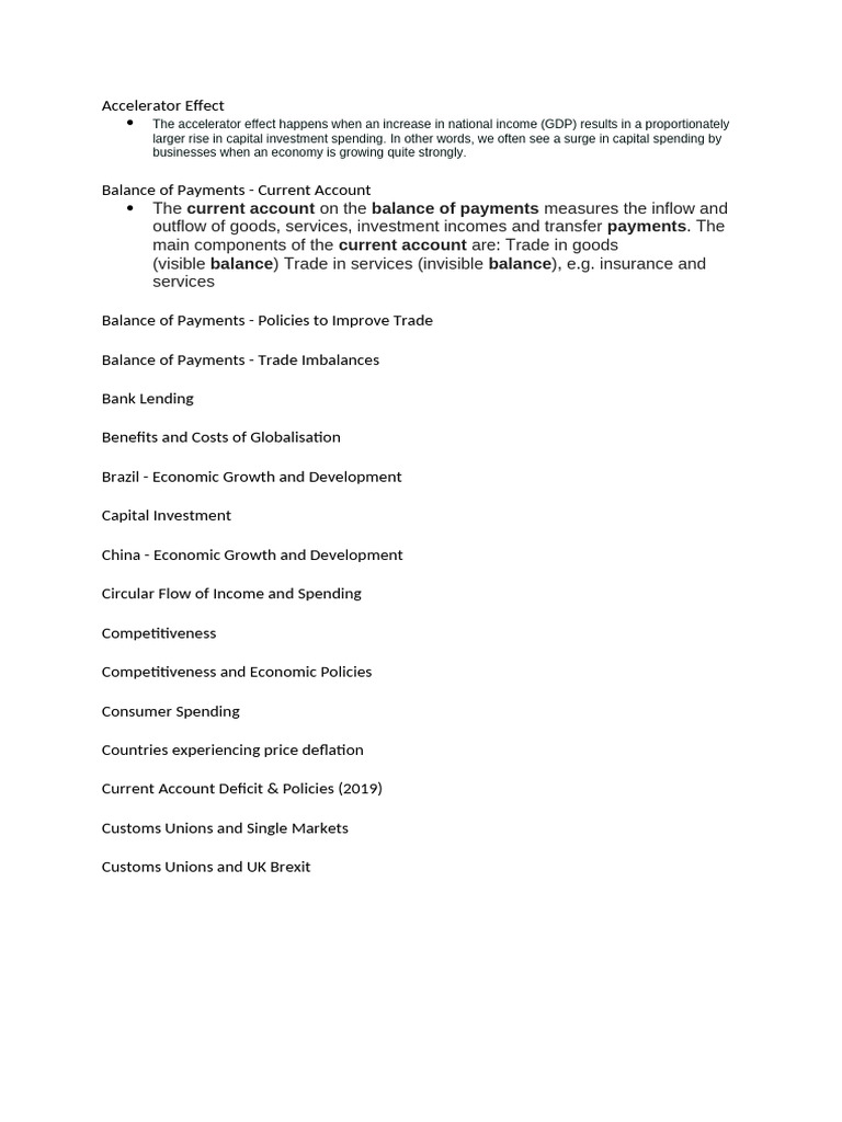 Accelerator Effect | PDF | Business | Politics