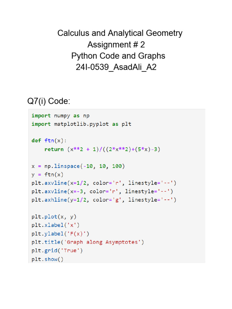 I24-0539 G A2 Graphs | PDF