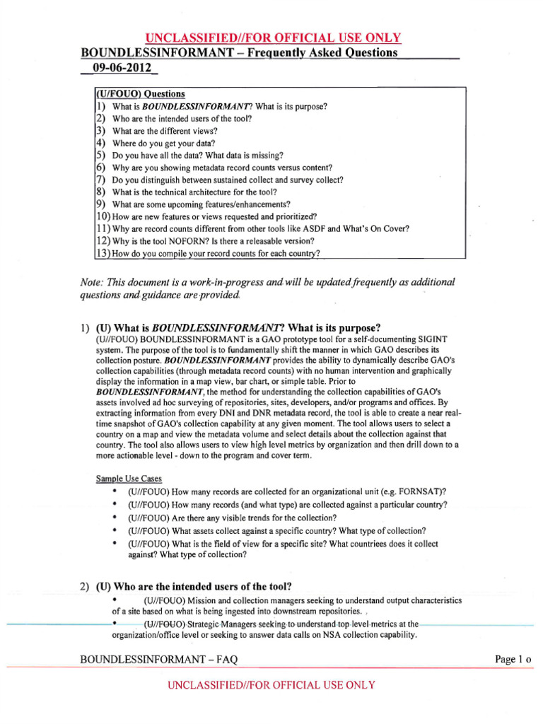 20130608-Theguardian Boundless Informant Faq | PDF | Apache Hadoop ...