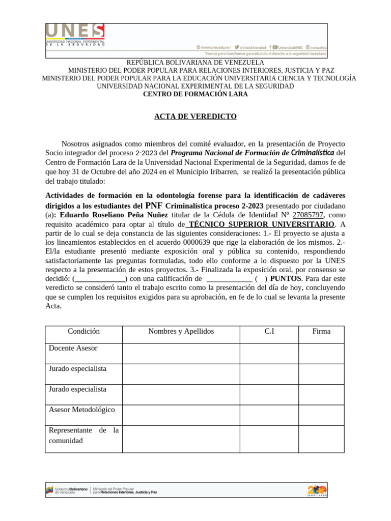 Acta de Veredicto | PDF | Arte | Computadoras