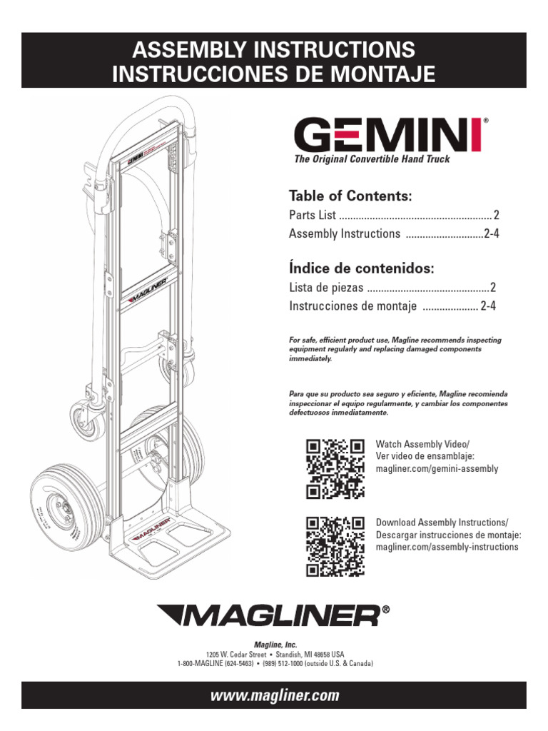 Magliner - Gemini Manual | PDF