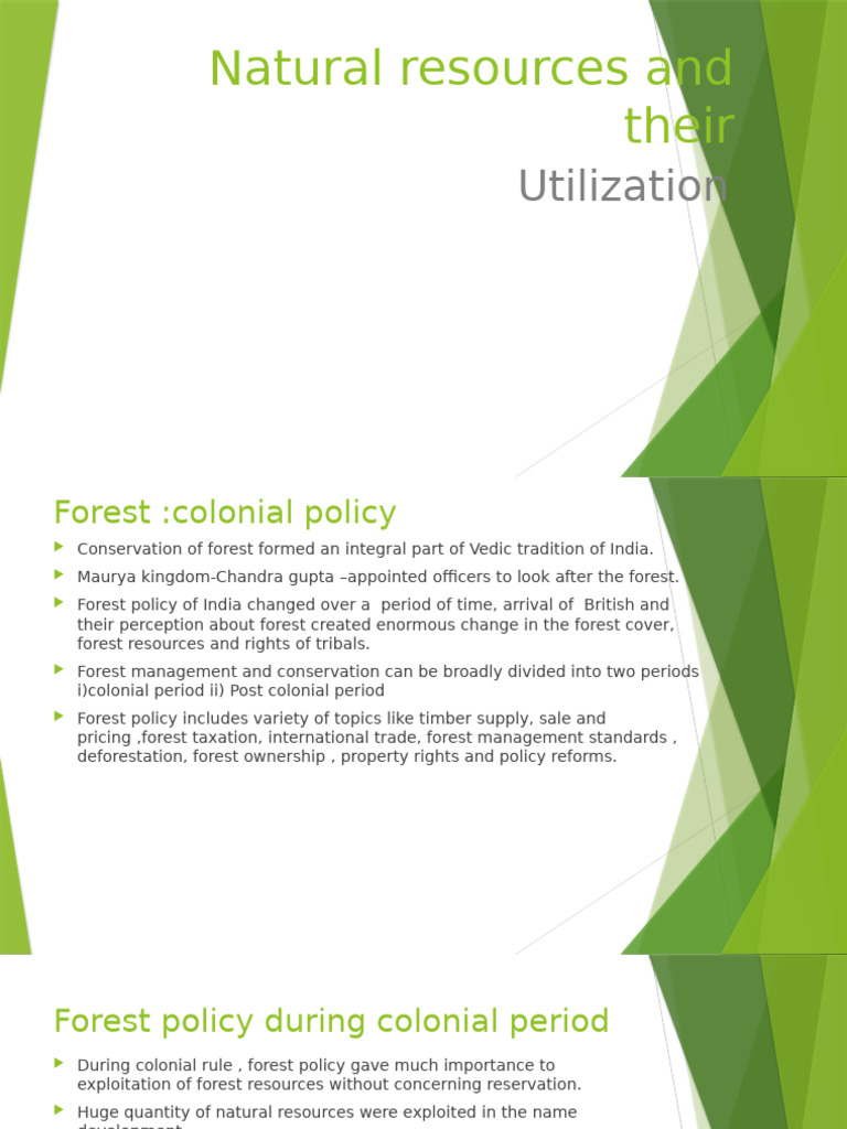 Forest policy module 4 | PDF | Forestry | Deforestation