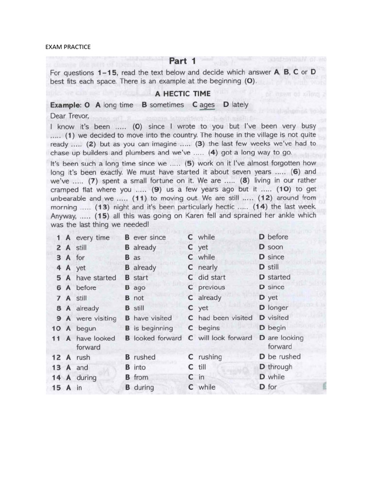 Exam Practice 1 | PDF