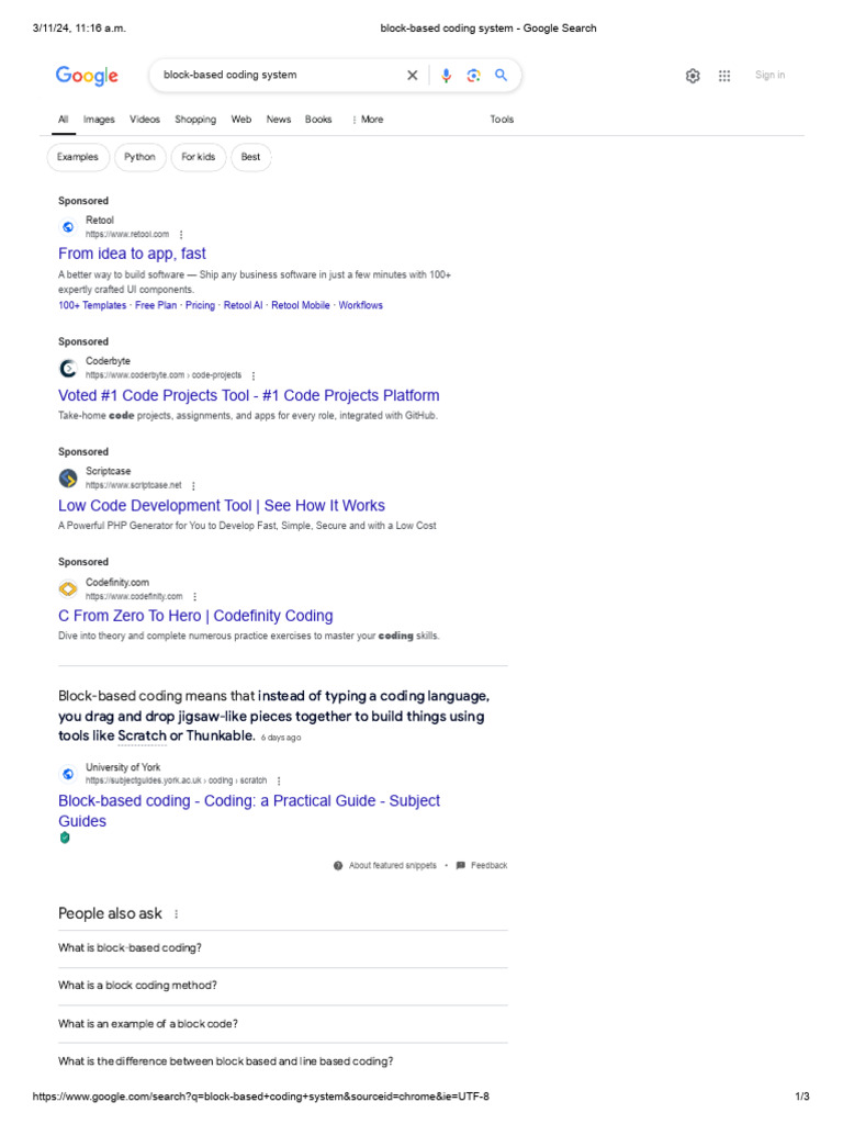 1-Block-based Coding System - Google Search | PDF | Computer ...