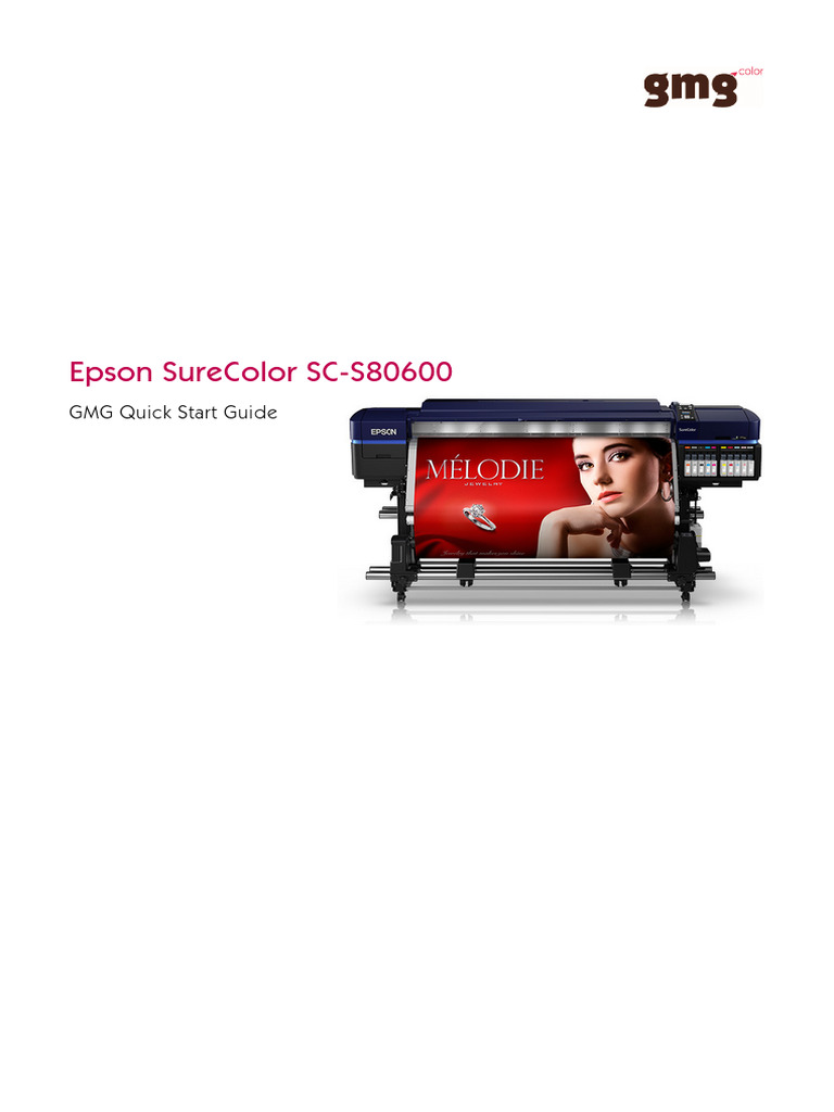 GMG-ColorProof QuickStartGuide Epson SC-S80600 en | PDF | Port (Computer Networking) | Printer ...