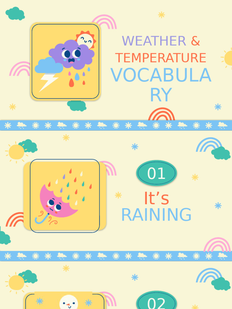 Weather Vocabulary Guide | PDF