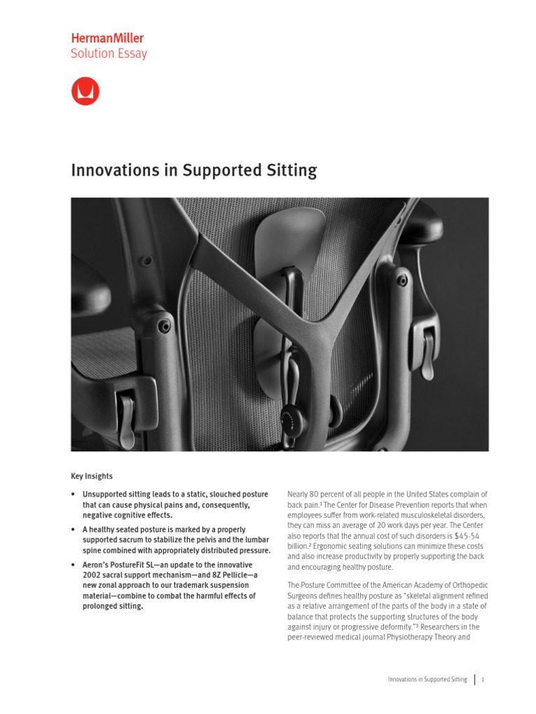 Se Innovations in Supported Sitting | PDF | Vertebral Column