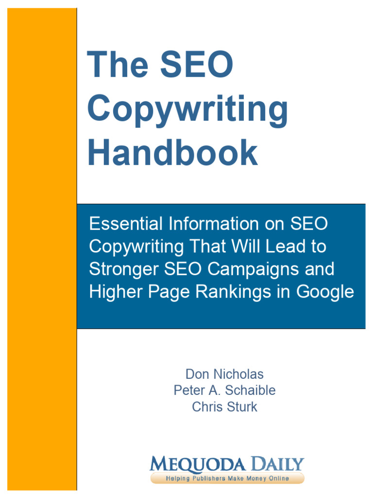 The SEO Copywriting Handbook | PDF | Search Engine Optimization ...