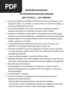 Essential Skills for Student Council Roles | PDF | Leadership | Psychology