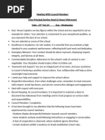 Essential Skills for Student Council Roles | PDF | Leadership | Psychology