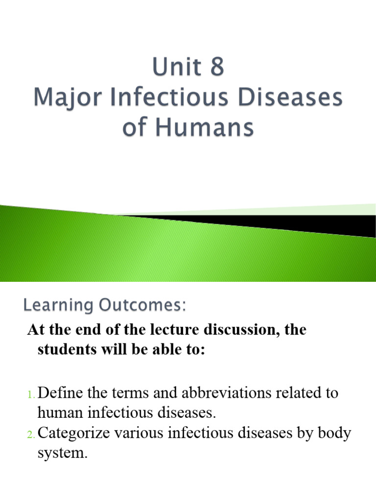 Unit 8 - Major Infectious Diseases of Humans (AY. 2021-2022) - Tagged ...