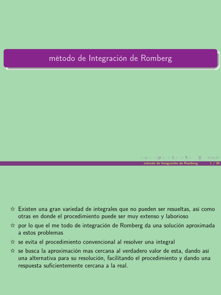 13_Romberg | PDF | Integral | Zona