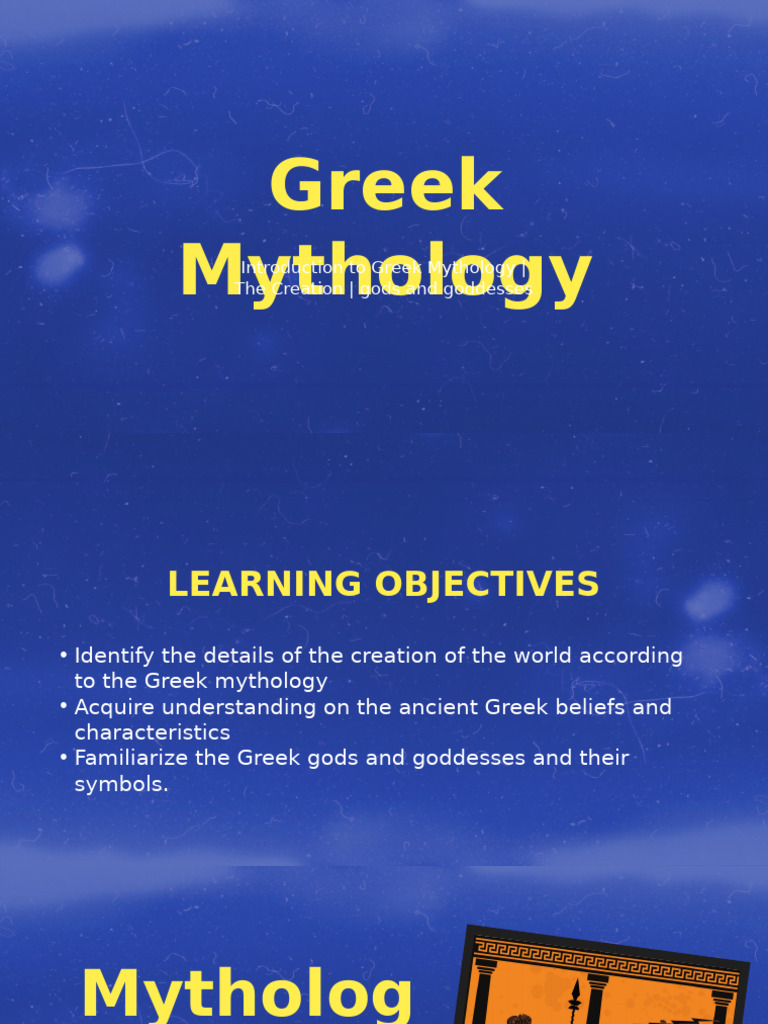 WEEK 4 - GRADE 10 Greek Mythology and The Creation | PDF | Zeus ...