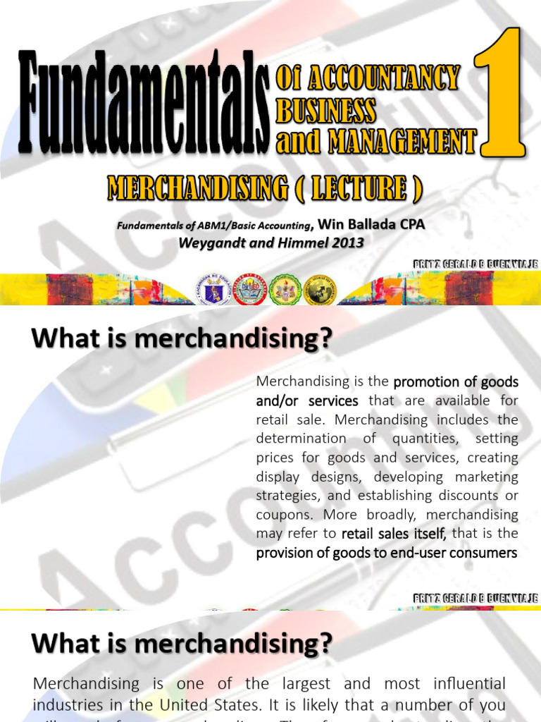 SPEC FABM1 11 Merchandising-LEC | PDF | Debits And Credits | Economies