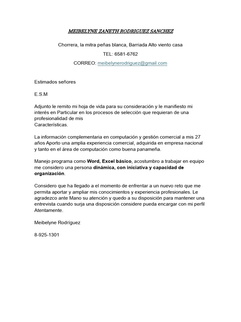 Comparto 'Mey Currículo' Con Usted | PDF