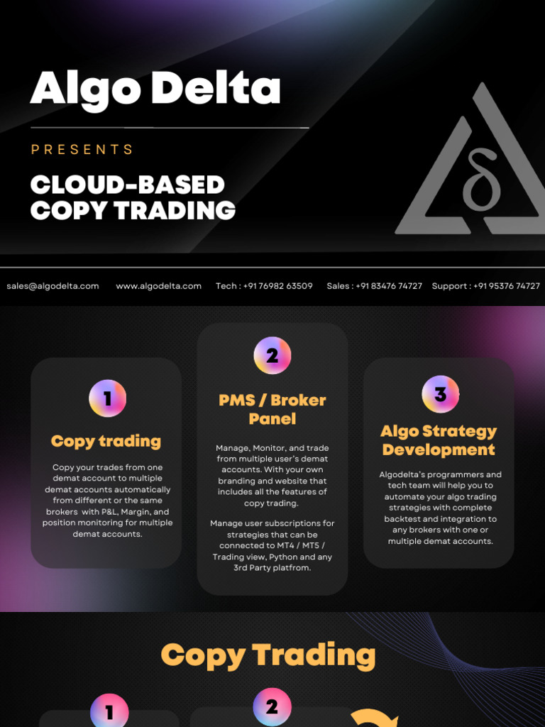 Algo Delta - Copy trading | PDF | Cyberspace | Software