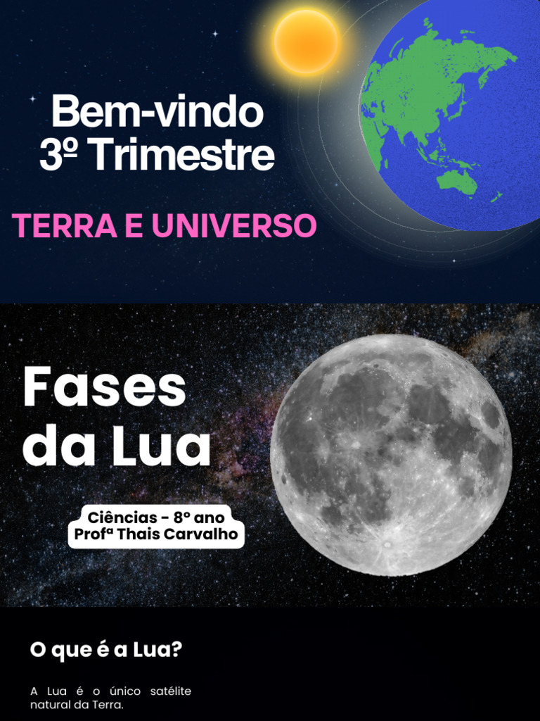 8º Ano - Sistema Sol, Terra e Lua | PDF | Lua | Terra