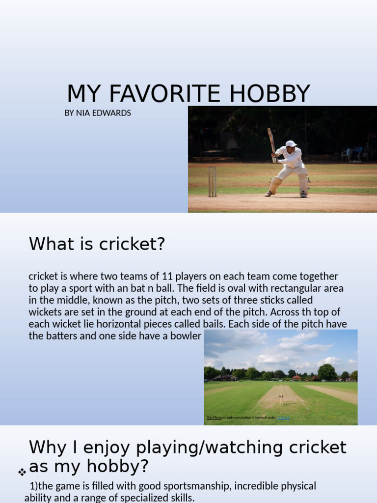 My Favorite Hobby | PDF