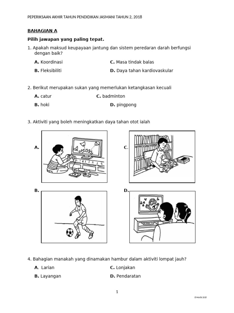 Soalan PAT PJ THN 2 2024 | PDF