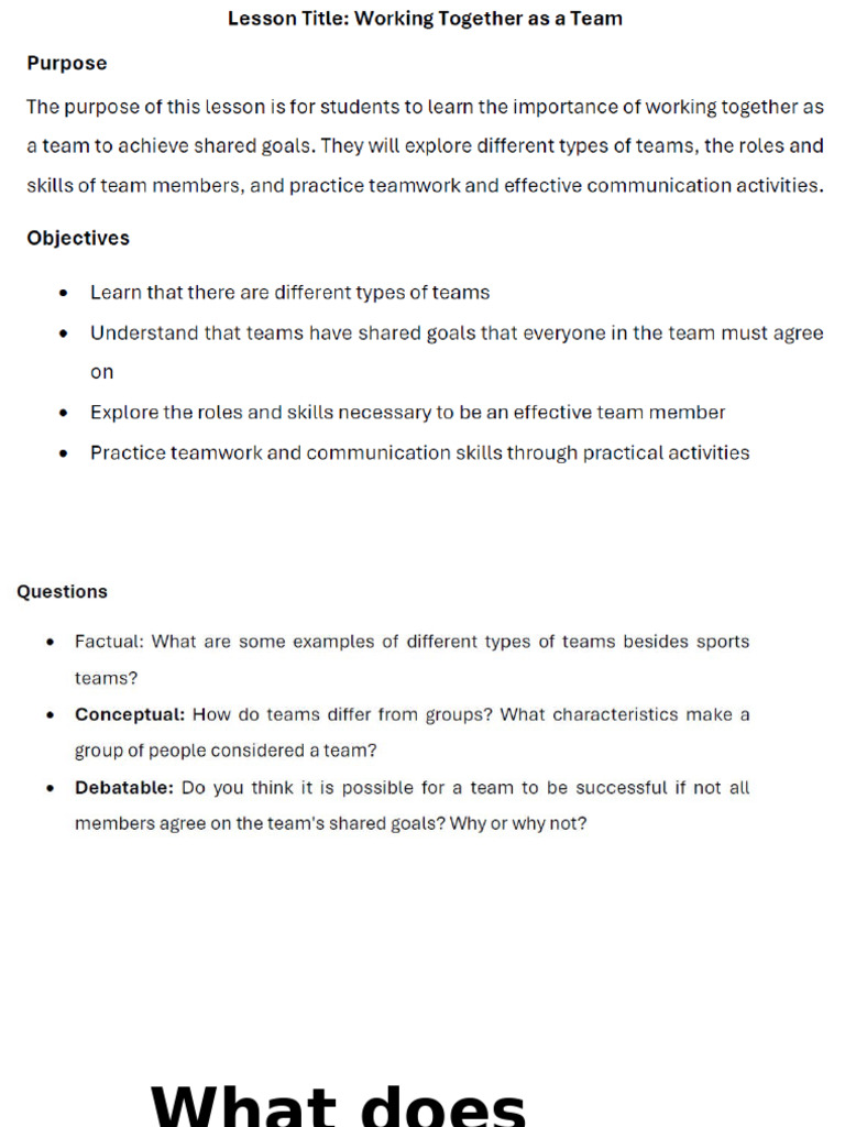 Lesson Plan 3rd of June, 2024 6A and 6B | PDF