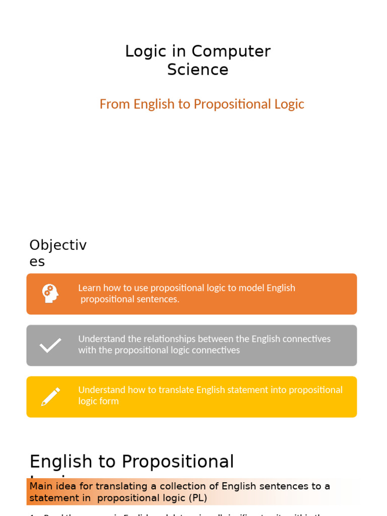 From English To Propositional Logic PDF Interpretation Logic Logic