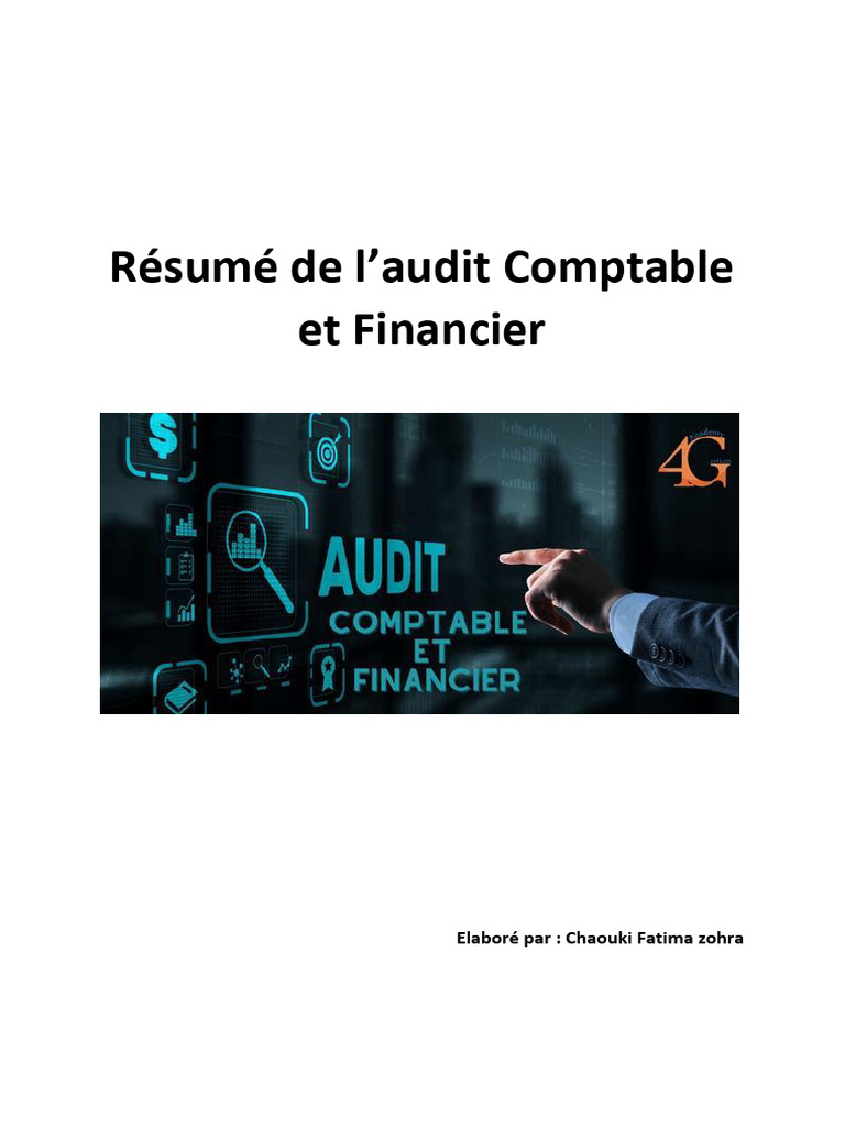 Résumé de l'Audit Comptable et Financier | PDF | Audit financier | Audit