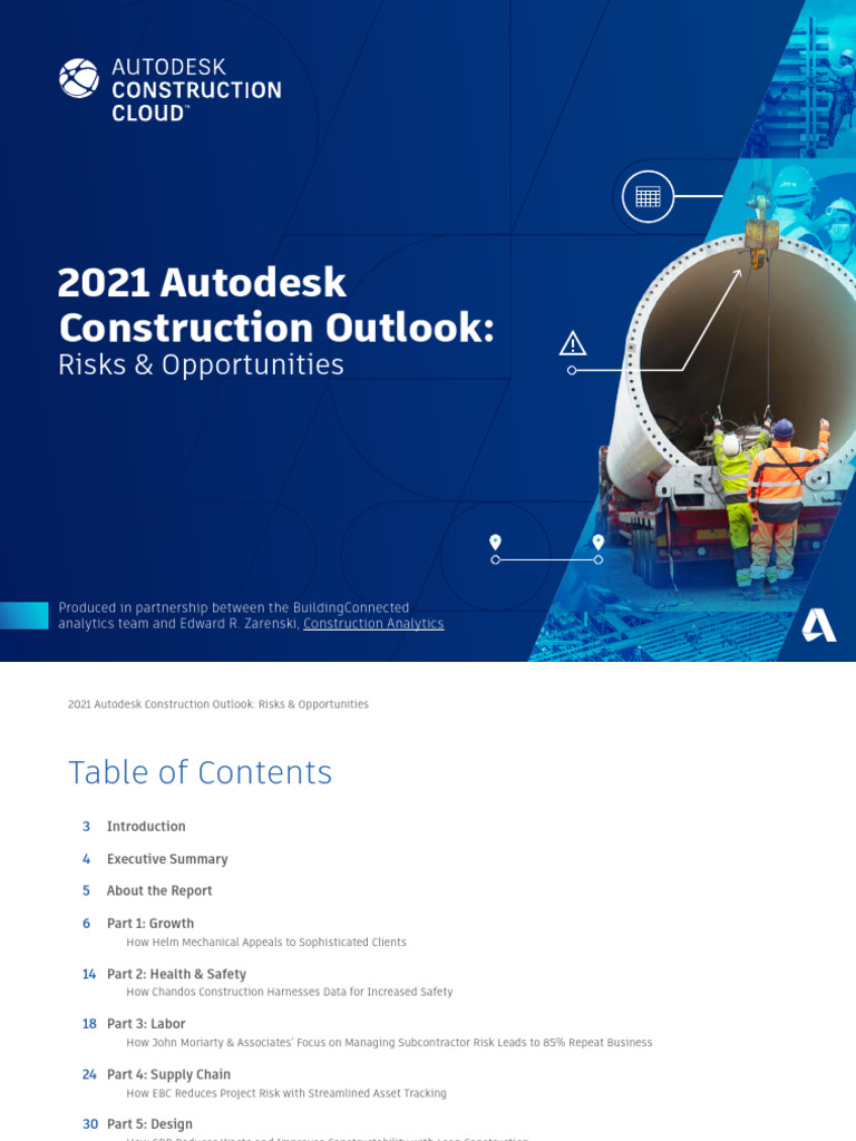2021 Autodesk Construction Outlook | PDF | Economics | Analytics