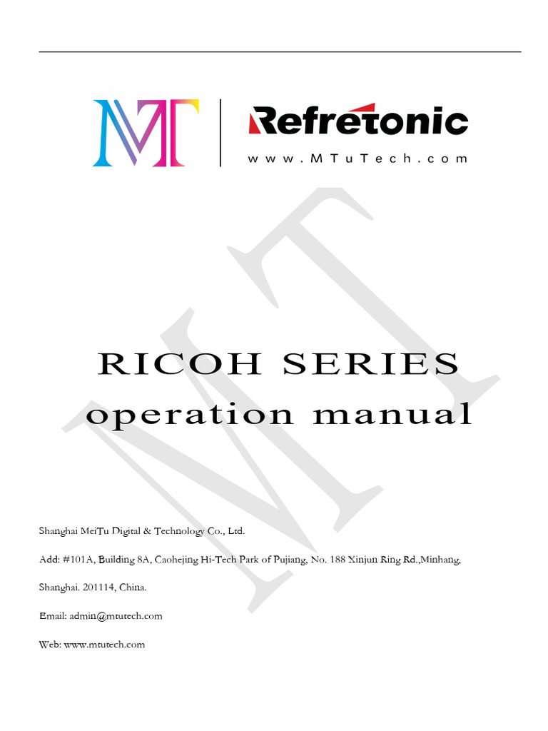 MT-2513GX Operation Manual | PDF | Printer (Computing) | Graphical User Interfaces