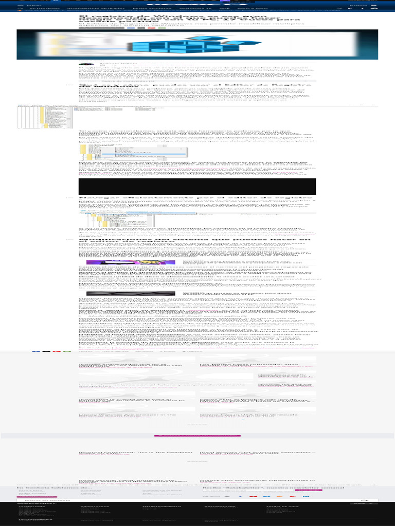 El Registro de Windows Es Ese Gran Desconocido Con El Que Puedes Hacer Magia o Acabar Con Tu PC ...