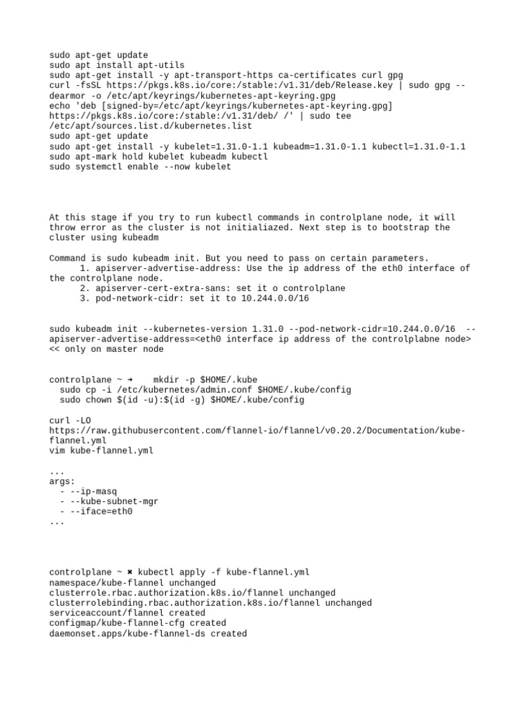 Cluster Creation Pdf