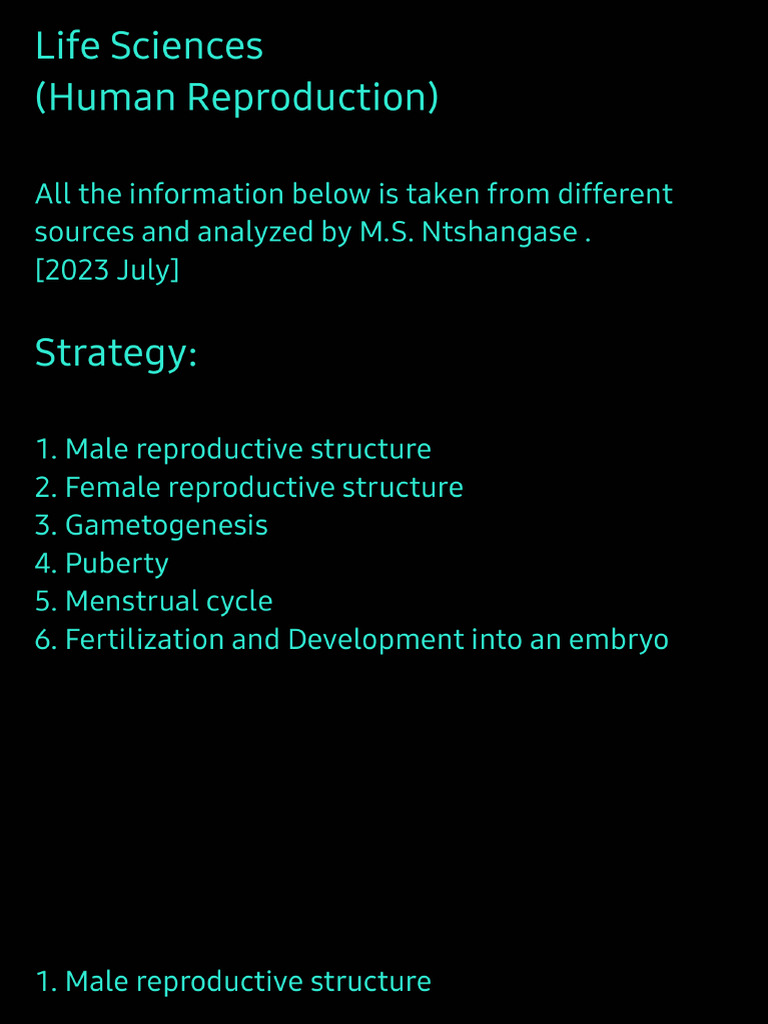 Human Reproduction by MSN | PDF