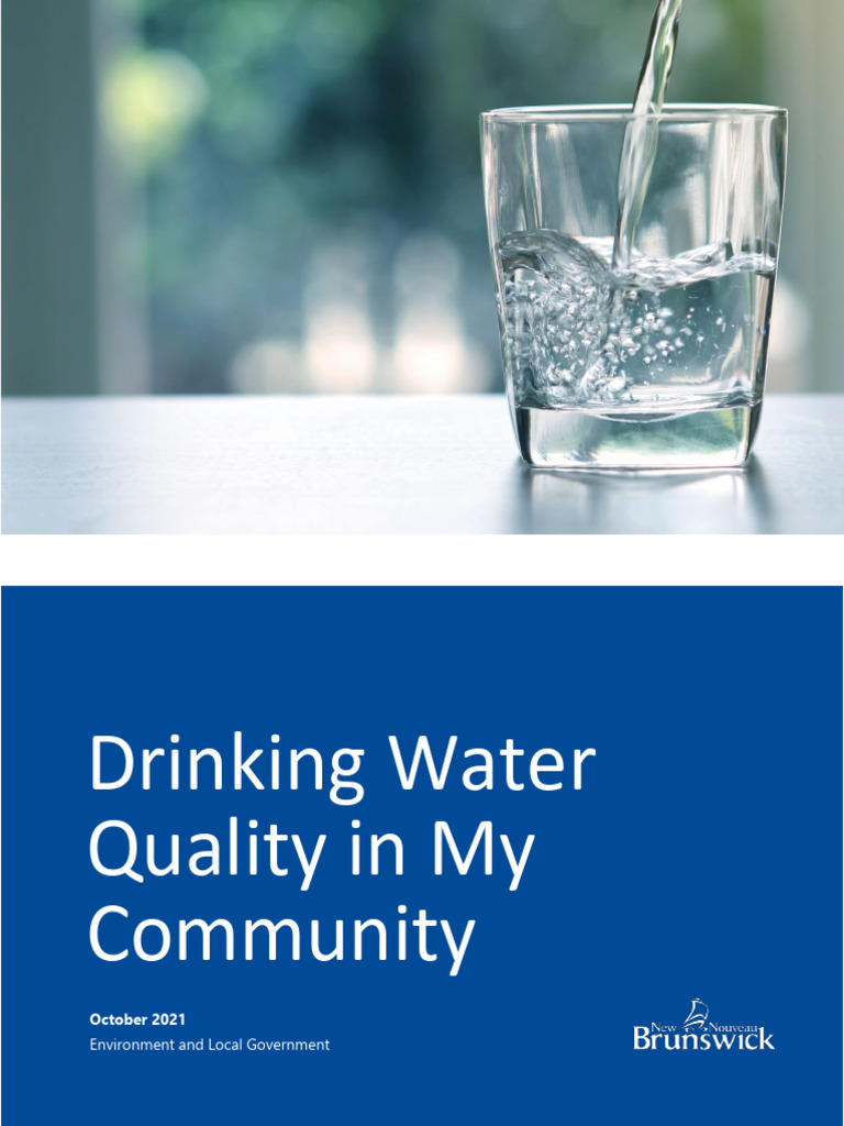 Drinking Water in My Community | PDF | Drinking Water | Water Quality