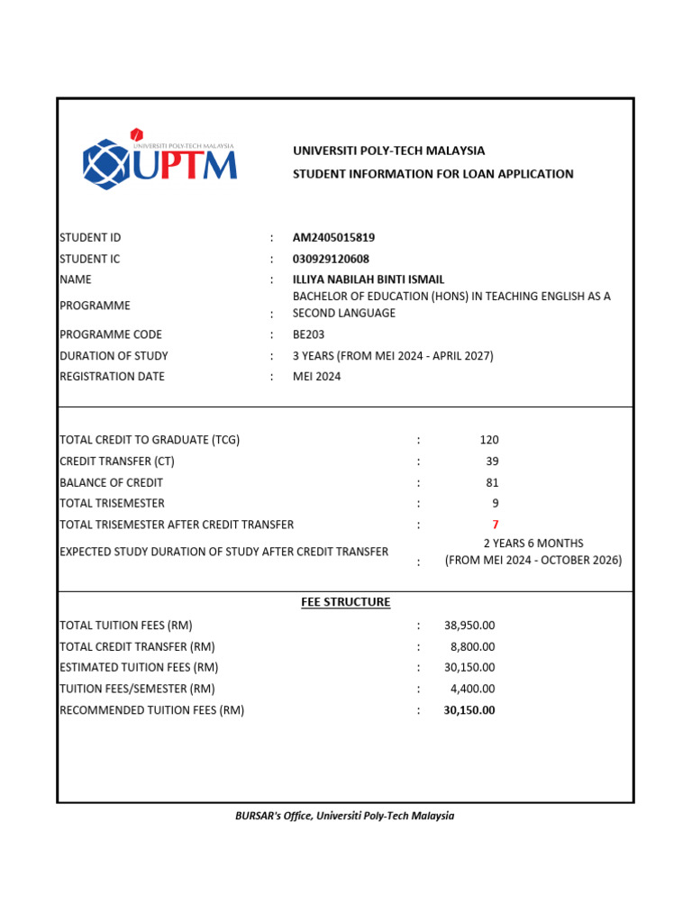 Illiya Nabilah Binti Ismail | PDF