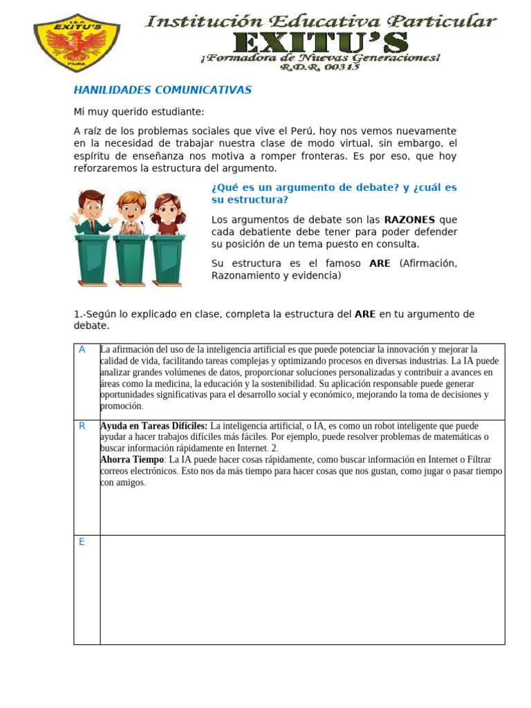 El Argumento en El Debate | PDF