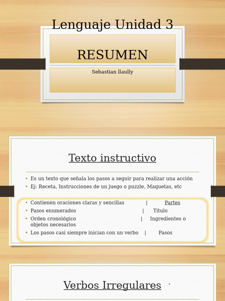 Lenguaje Unidad 3 | PDF